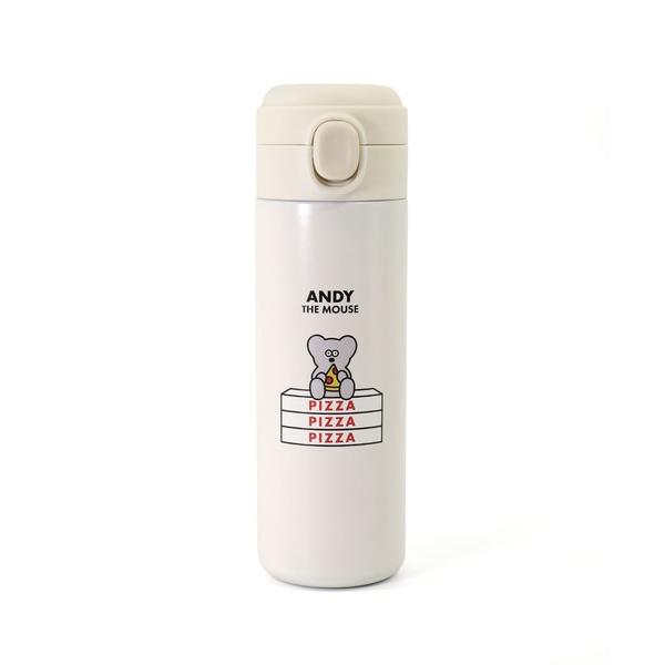 ZOZO問い合わせ番号:105467602ショップ:THE BAREFOOT，ザ ベアフットブランド:THE BAREFOOT，ベアフット商品名:【 ねずみのANDY 】  ワンタッチステンレスボトル 450ml　adlw-7611　LSI...