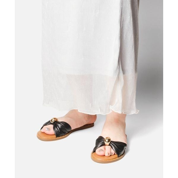 ZOZO問い合わせ番号:105468154ショップ:Esmeralda，エスメラルダブランド:STEVE MADDEN，スティーブマデン商品名:ギャザーリボンフラットサンダル/S.MADDEN DISPY-CN-XSカテゴリ:シューズ&gt...