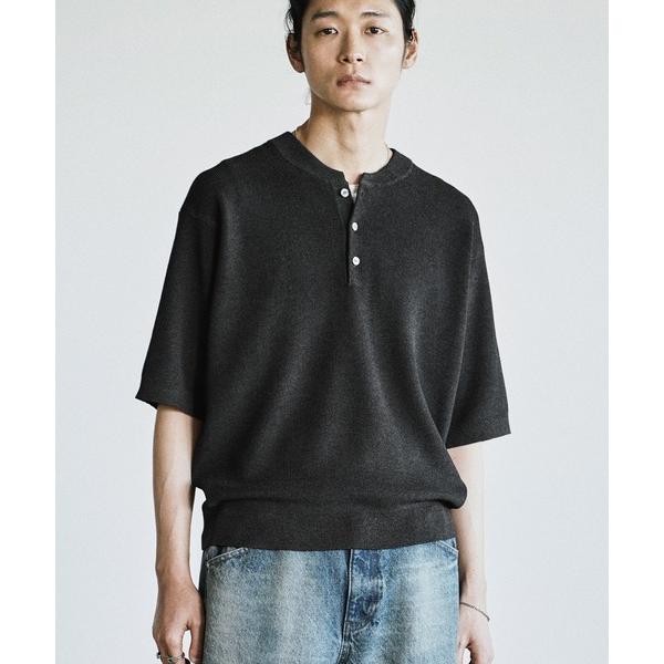 ZOZO問い合わせ番号:105468186ショップ:MONO-MART，モノマートブランド:WYM LIDNM，ウィム バイ リドム商品名:AZE H/S KNIT HENLEYカテゴリ:トップス>ニット/セーターブランド品番:WYk...