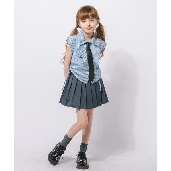 ZOZO問い合わせ番号:105468568ショップ:moredays store，モアデイズ・ストアブランド:URBAN CHERRY，アーバンチェリー商品名:【3点セット】タイ付きギャザーブラウス＋プリーツスカートカテゴリ:トップス&gt...