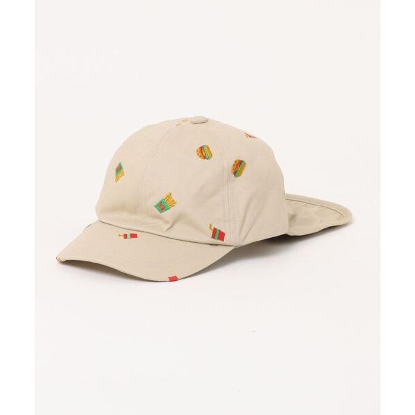 ZOZO問い合わせ番号:105504001ショップ:HAKKA，ハッカブランド:hakka kids，ハッカキッズ商品名:フルーツ刺繍／ハンバーガー刺繍日よけ付きキャップカテゴリ:帽子>キャップブランド品番:32050261素材:表地...