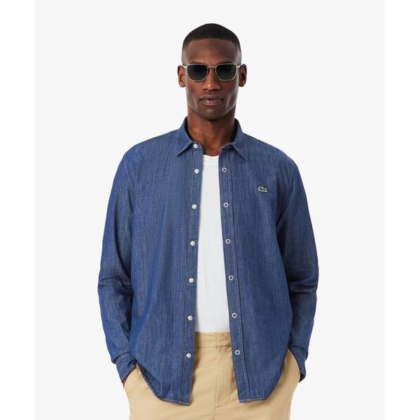 『セール実施中』ZOZO問い合わせ番号:105504244ショップ:LACOSTE，ラコステブランド:LACOSTE，ラコステ商品名:ライトウェイトデニムシャツカテゴリ:トップス>シャツ/ブラウスブランド品番:CH2591-10素材:...