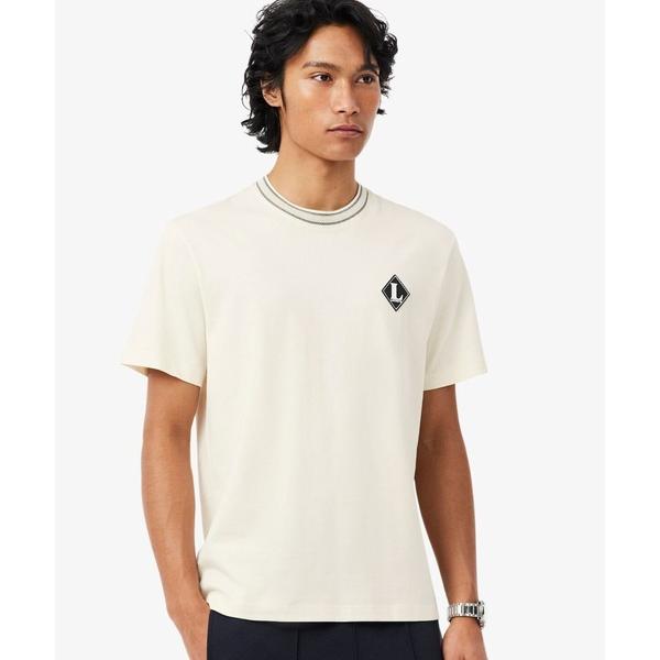 『タイムセール実施中』ZOZO問い合わせ番号:105504265ショップ:LACOSTE，ラコステブランド:LACOSTE，ラコステ商品名:フランスメイド レトロパッチリンガーネックTシャツカテゴリ:トップス>Tシャツ/カットソーブラ...
