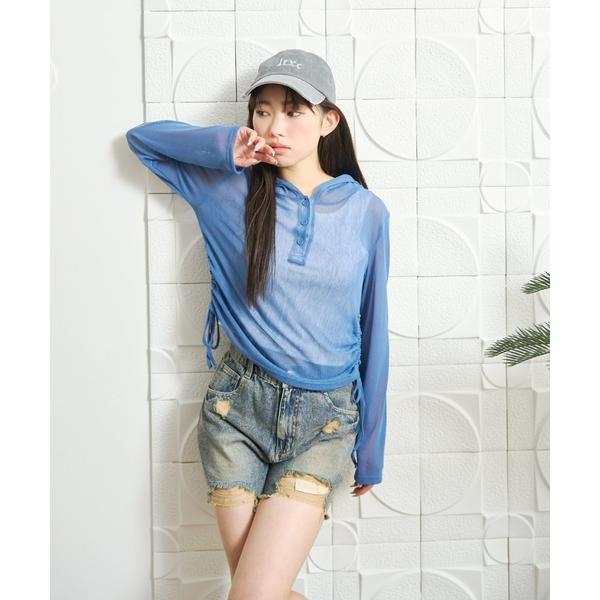ZOZO問い合わせ番号:105504346ショップ:NARUMIYA ONLINE，ナルミヤ オンラインブランド:LOVETOXIC，ラブトキシック商品名:「再入荷♪」「LTXC」ダメージデニムショートパンツカテゴリ:パンツ>デニムパ...