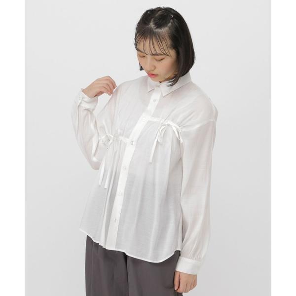 ZOZO問い合わせ番号:105504733ショップ:GLOBAL WORK，グローバルワークブランド:GLOBAL WORK，グローバルワーク商品名:リボンシャーリングシャツ/AND YUA ANY/652785カテゴリ:トップス>シ...