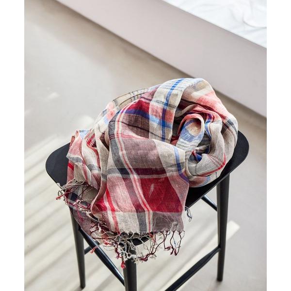 ZOZO問い合わせ番号:105504816ショップ:studio CLIP，スタディオクリップブランド:studio CLIP，スタディオクリップ商品名:フレンチリネンチェック柄ストールカテゴリ:ファッション雑貨>ストール/ショールブ...