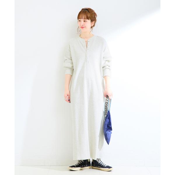 ZOZO問い合わせ番号:105504839ショップ:JOINT WORKS，ジョイントワークスブランド:B.C STOCK，ベーセーストック，Simplicite，サンプリシテ商品名:ウォッシャブル  /  ワッフルヘンリーネックワンピース...
