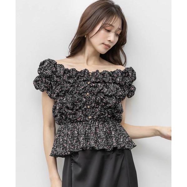 ZOZO問い合わせ番号:105505528ショップ:RANDA，ランダブランド:RANDA，ランダ商品名:シャーリングオフショルダートップスカテゴリ:トップス>シャツ/ブラウスブランド品番:BT37132素材:ピンク・アイボリー⇒ポリ...