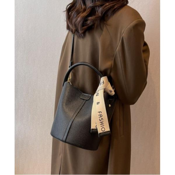 ZOZO問い合わせ番号:105506077ショップ:COLLARS，カラーズブランド:MASHIRO，マシロ商品名:リボンショルダーバケツバッグ 合成皮革(MA/EK487)カテゴリ:バッグ>ショルダーバッグブランド品番:MA2603...