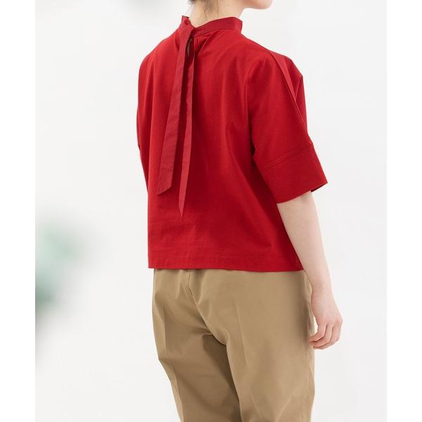 ZOZO問い合わせ番号:105506505ショップ:COO ONLINE，クーオンラインブランド:nop de nod，ノップドゥノッド商品名:USコットン後ろボーカラー布帛Tシャツカテゴリ:トップス>Tシャツ/カットソーブランド品番...