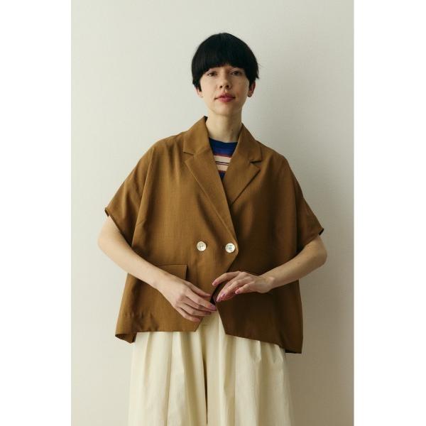 ZOZO問い合わせ番号:105506813ショップ:HeRIN.CYE，ヘリンドットサイブランド:HeRIN.CYE，ヘリンドットサイ商品名:Relax half sleeve jacket　　リラックスハーフスリーブジャケットカテゴリ:ジ...