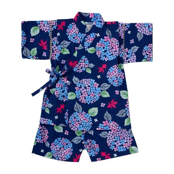ZOZO問い合わせ番号:105506928ショップ:ROBE FAMILLE，ローブファミーユブランド:くろわっさんすべべ，クロワッサンスベベ商品名:キッズ 甚平 日本製生地 綿100％ 和柄 夏祭り 花火大会カテゴリ:水着/着物・浴衣&g...