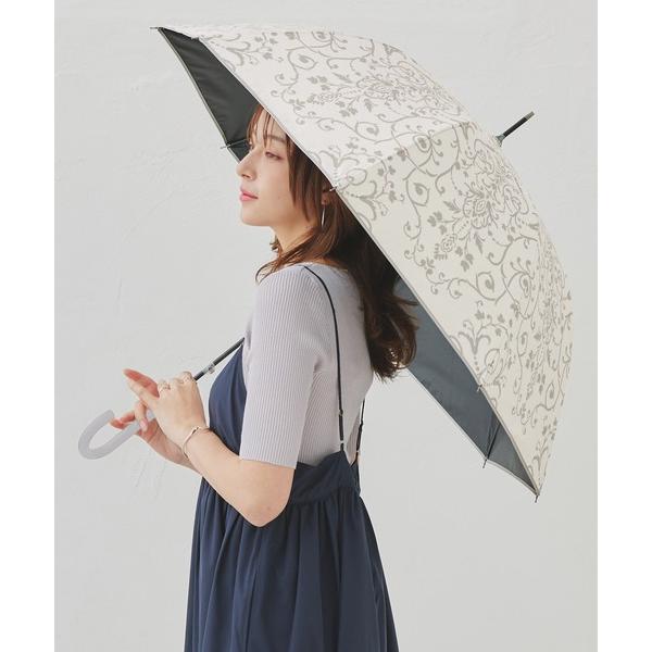 『タイムセール実施中』ZOZO問い合わせ番号:105507275ショップ:macocca，マコッカブランド:macocca，マコッカ商品名:日傘 完全遮光 ジャンプ傘 長傘 親骨58cm ダマスク柄 デザインシリーズカテゴリ:ファッション雑...