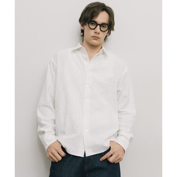 ZOZO問い合わせ番号:105507700ショップ:LEAD PROJECT，リードプロジェクトブランド:LURAKU，ルラク商品名:【LURAKU】Jacquard Regular Shirt / ジャガードレギュラーシャツカテゴリ:トッ...