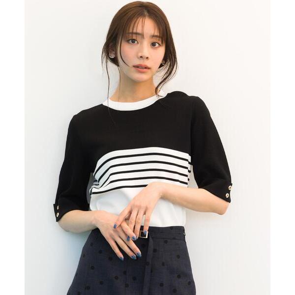 ZOZO問い合わせ番号:105508474ショップ:grove，グローブブランド:grove，グローブ商品名:【シリーズ累計36万枚/名品ニット】やわらかドライタッチ 袖メッシュ編みニットカテゴリ:トップス>ニット/セーターブランド品...