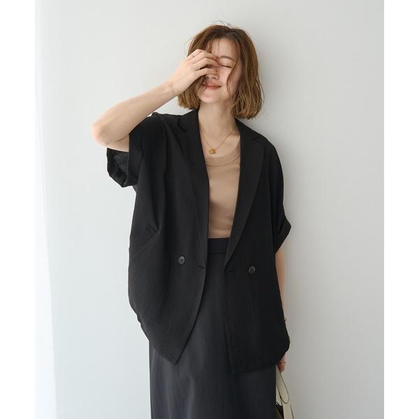 ZOZO問い合わせ番号:105508503ショップ:YECCA VECCA，イェッカ ヴェッカブランド:YECCA VECCA，イェッカヴェッカ商品名:ハーフスリーブライトジャケットカテゴリ:ジャケット/アウター>テーラードジャケット...