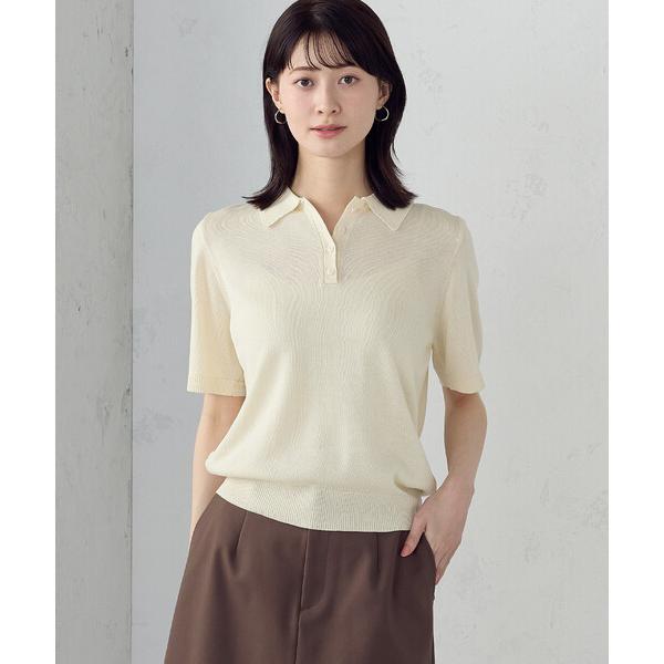 ZOZO問い合わせ番号:105508606ショップ:COMME CA ISM，コムサイズムブランド:COMME CA ISM，コムサイズム商品名:ニットポロカテゴリ:トップス>ニット/セーターブランド品番:12-76KO06-206素...