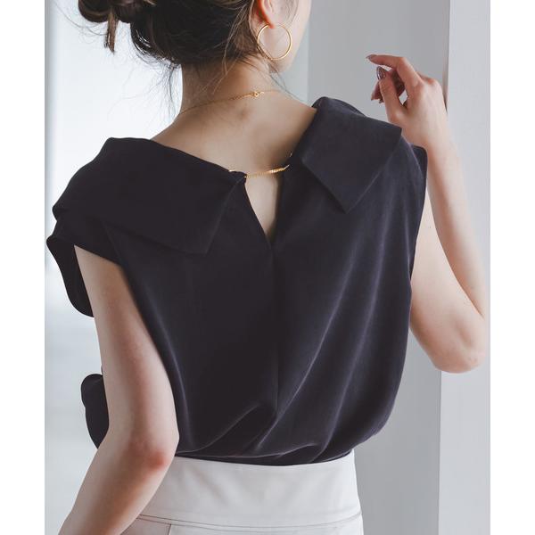 ZOZO問い合わせ番号:105509257ショップ:Spick &amp; Span，スピック アンド スパンブランド:NOBLE，ノーブル商品名:ヘビーキュプラオフタートルカラーブラウスカテゴリ:トップス>シャツ/ブラウスブランド品...