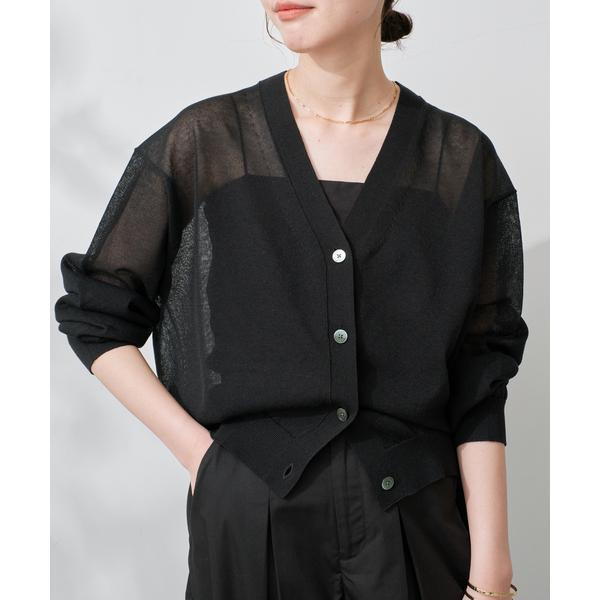 ZOZO問い合わせ番号:105509290ショップ:IENA，イエナブランド:SLOBE IENA，スローブイエナ商品名:リネン混シアーカーディガンカテゴリ:トップス>カーディガン/ボレロブランド品番:26080912221020素材...