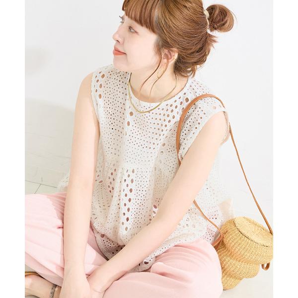 ZOZO問い合わせ番号:105509750ショップ:JOINT WORKS，ジョイントワークスブランド:B.C STOCK，ベーセーストック，Simplicite，サンプリシテ商品名:手洗い可 / カットワークブラウスカテゴリ:トップス&g...