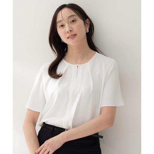 ZOZO問い合わせ番号:105509983ショップ:UNTITLED，アンタイトルブランド:UNTITLED，アンタイトル商品名:【洗える/スーツインナー】ジョーゼットミニマルブラウスカテゴリ:トップス>シャツ/ブラウスブランド品番:...