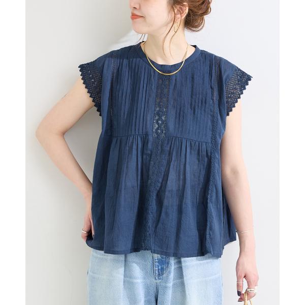 ZOZO問い合わせ番号:105520566ショップ:JOINT WORKS，ジョイントワークスブランド:B.C STOCK，ベーセーストック，Simplicite，サンプリシテ商品名:手洗い可 / ピンタックレースノースリブラウスカテゴリ:...