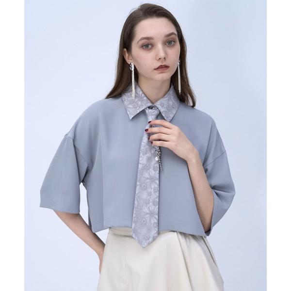 ZOZO問い合わせ番号:105522826ショップ:HARE，ハレブランド:HARE，ハレ商品名:パーツツキネクタイシャツ(HARE)カテゴリ:トップス>シャツ/ブラウスブランド品番:664012素材:【ホワイト・パープル】 本体：ポ...