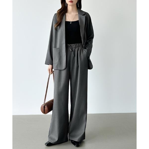 『タイムセール実施中』ZOZO問い合わせ番号:105537421ショップ:Ada.，エイダブランド:COCOMOMO，ココモモ商品名:大人の抜け感 セットアップ テーラードジャケット ドロスト ワイドパンツ スーツ オーバーサイズ きれいめ...