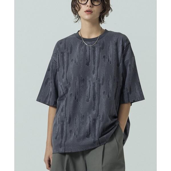 ZOZO問い合わせ番号:105545310ショップ:WEARSTAND，ウェアスタンドブランド:SLICK，スリック，WEARSTAND，ウェアスタンド商品名:【SLICK/スリック】Abstract Jacquard T-shirt/ ア...