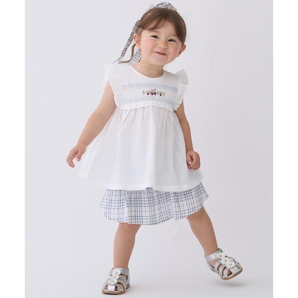 ZOZO問い合わせ番号:105545447ショップ:petit main，プティマインブランド:petit main，プティマイン商品名:ティアードスカパンカテゴリ:スカート>スカートブランド品番:9662107素材:ピンク・ブルー＿...