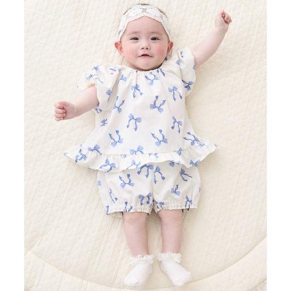 ※このアイテムは返品・交換対象外商品です。ZOZO問い合わせ番号:105545454ショップ:petit main，プティマインブランド:petit main，プティマイン商品名:【リンク】リボン総柄セットアップカテゴリ:ママ＆ベビー&gt...