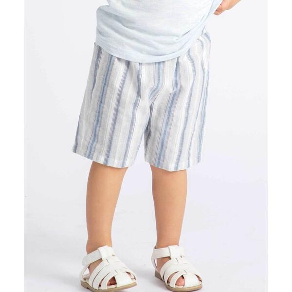 『タイムセール実施中』※このアイテムは返品・交換対象外商品です。ZOZO問い合わせ番号:105545634ショップ:BEBE ONLINE STORE，ベベ オンラインストアブランド:BeBe，ベベ商品名:【お揃い】リネン調マルチストライプ...
