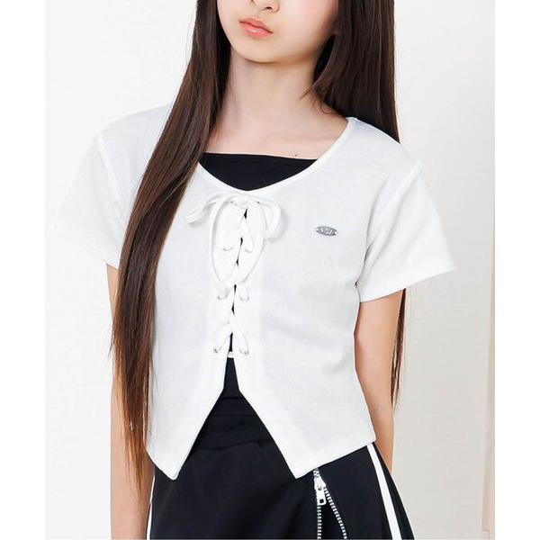 ZOZO問い合わせ番号:105545702ショップ:F.O.Online Store，エフオーオンラインストアブランド:algy，アルジー商品名:レースアップドッキングTシャツカテゴリ:トップス>Tシャツ/カットソーブランド品番:G2...