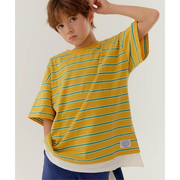 『タイムセール実施中』ZOZO問い合わせ番号:105545713ショップ:F.O.Online Store，エフオーオンラインストアブランド:BREEZE，ブリーズ商品名:【WEB限定】KUDOZ.B レイヤード先染めボーダー半袖Tシャツカ...