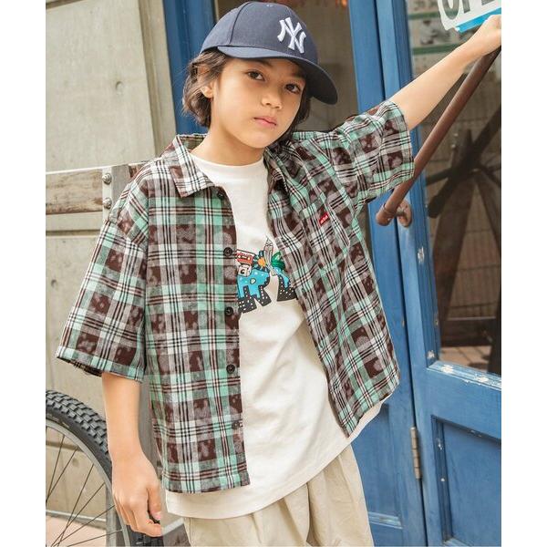 ZOZO問い合わせ番号:105545727ショップ:F.O.Online Store，エフオーオンラインストアブランド:BREEZE，ブリーズ商品名:B NEWJACK ケミカルプリントチェックシャツカテゴリ:トップス>シャツ/ブラウ...