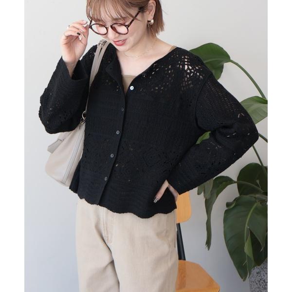 『タイムセール実施中』ZOZO問い合わせ番号:105545772ショップ:AMERICAN HOLIC，アメリカンホリックブランド:AMERICAN HOLIC，アメリカンホリック商品名:クロシェニットカーディガンカテゴリ:トップス>...