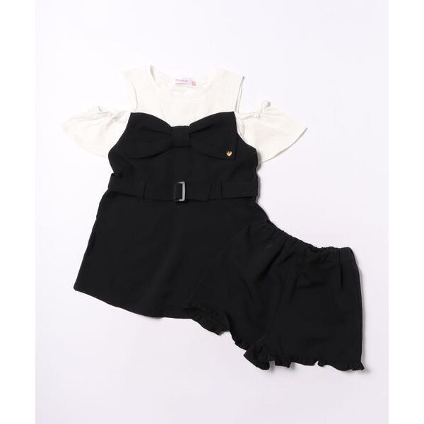 ZOZO問い合わせ番号:105546630ショップ:BABYDOLL，ベビードールブランド:PINKHUNT，ピンクハント商品名:PINKHUNT リボンチュニックセットアップ 1512Kカテゴリ:トップス>アンサンブルブランド品番:...