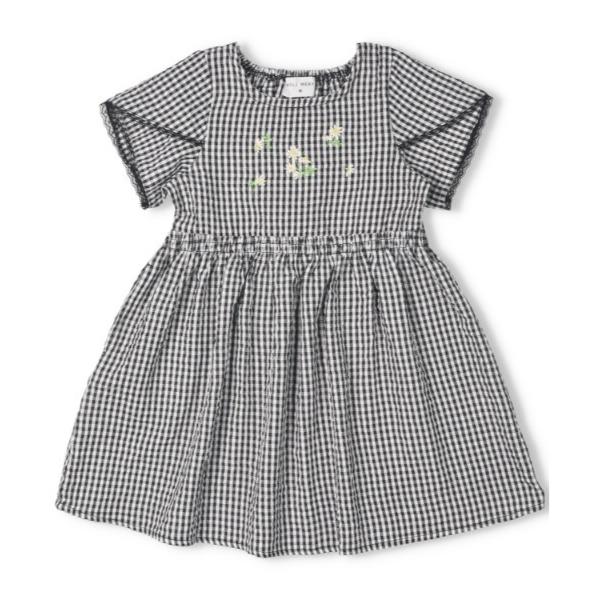 ZOZO問い合わせ番号:105546814ショップ:こどもの森e-shop，コドモノモリイーショップブランド:Will Mery，ウイルメリィ商品名:【WEB限定】お花刺繍ギンガムチェックワンピースカテゴリ:ワンピース/ドレス>ワンピ...