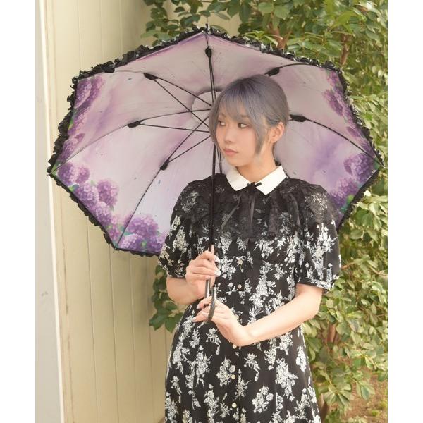 ZOZO問い合わせ番号:105547518ショップ:axes femme，アクシーズファムブランド:axes femme，アクシーズファム商品名:紫陽花柄晴雨兼用パゴダ傘カテゴリ:ファッション雑貨>長傘ブランド品番:CA635X04素...