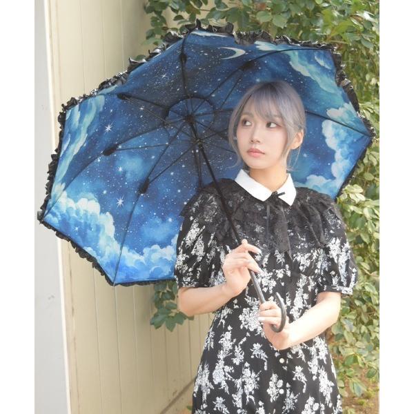 ZOZO問い合わせ番号:105547519ショップ:axes femme，アクシーズファムブランド:axes femme，アクシーズファム商品名:夜空柄晴雨兼用パゴダ傘カテゴリ:ファッション雑貨>長傘ブランド品番:CA635X02素材...