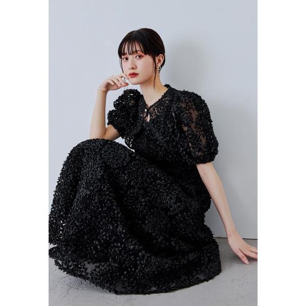 ZOZO問い合わせ番号:105548080ショップ:bflat，ビーフラットブランド:niana，ニアナ，et.UNiVER，エトユニベール商品名:ブルームノアールドレス 2点セット ボレロ キャミワンピース 結婚式 成人式 二次会 同窓会...