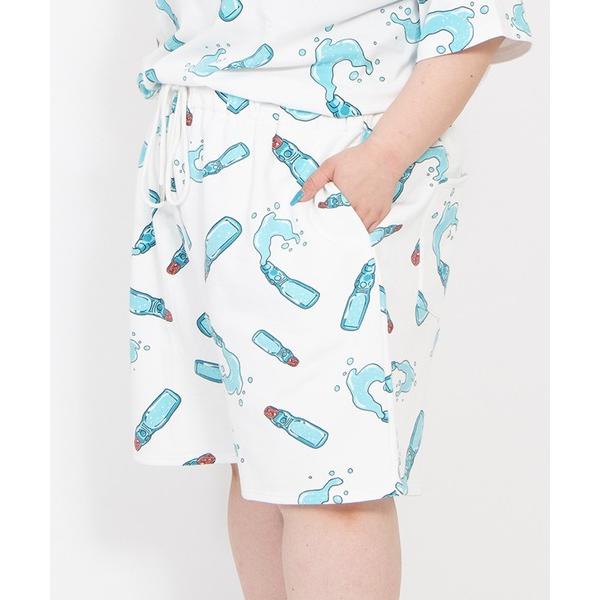 ZOZO問い合わせ番号:105548806ショップ:PUNYUS，プニュズブランド:PUNYUS，プニュズ商品名:【新サイズ】フード総柄スウェットショートパンツ(RAMUNE)カテゴリ:パンツ>スウェットパンツブランド品番:PN21S...