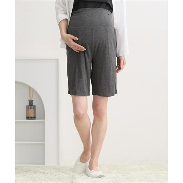 ZOZO問い合わせ番号:105548935ショップ:nissen，ニッセンブランド:QUNTSTYLE，キュントスタイル商品名:マタニティウェア【犬印本舗】涼感らくちんハーフパンツカテゴリ:ママ＆ベビー>マタニティウェア/グッズブラン...