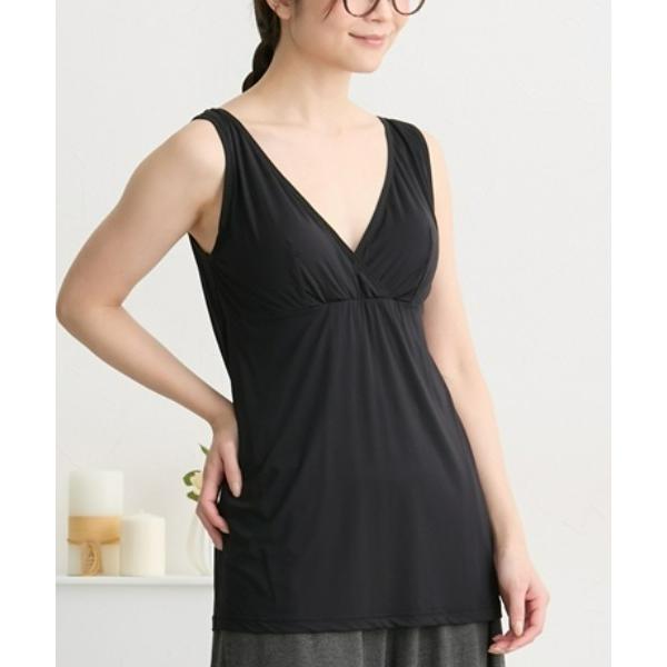 ZOZO問い合わせ番号:105548937ショップ:nissen，ニッセンブランド:QUNTSTYLE，キュントスタイル商品名:マタニティインナー　接触冷感ひんやり授乳タンクトップ（カップ付）カテゴリ:ママ＆ベビー>マタニティウェア/...