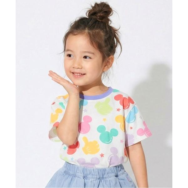 ZOZO問い合わせ番号:105549127ショップ:BABYDOLL，ベビードールブランド:Disney，ディズニー商品名:親子お揃い ディズニー WEB限定 パステル総柄Tシャツ 1485Kカテゴリ:トップス>Tシャツ/カットソーブ...