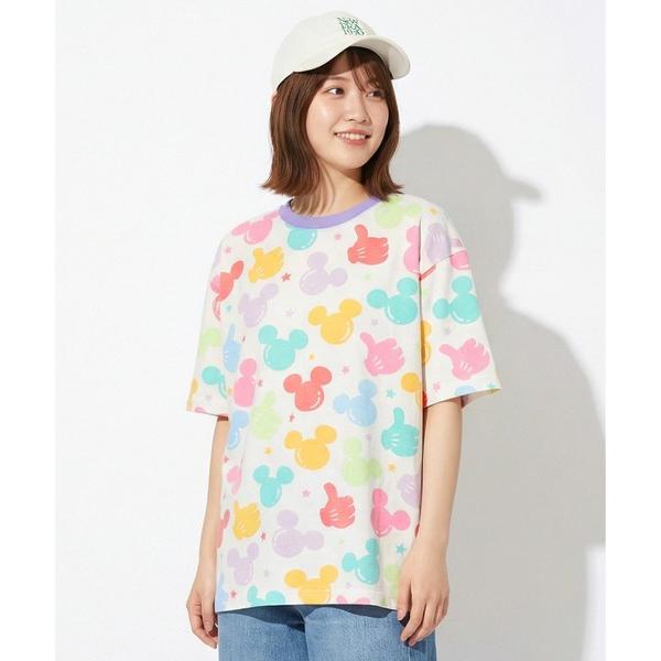 ZOZO問い合わせ番号:105549128ショップ:BABYDOLL，ベビードールブランド:Disney，ディズニー商品名:親子お揃い ディズニー WEB限定 パステル総柄Tシャツ 1485Aカテゴリ:トップス>Tシャツ/カットソーブ...