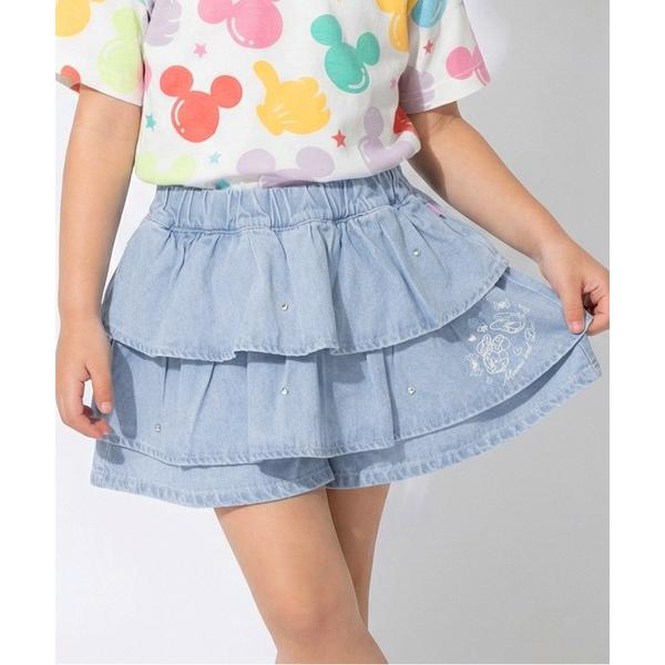 ZOZO問い合わせ番号:105549131ショップ:BABYDOLL，ベビードールブランド:Disney，ディズニー商品名:ディズニー ティアードデニムスカッツ 1487Kカテゴリ:パンツ>その他パンツブランド品番:DIS-ティアード...