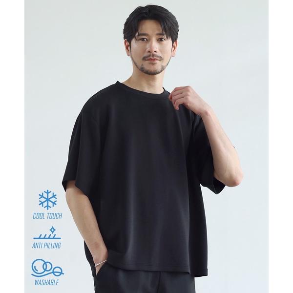 ZOZO問い合わせ番号:105549144ショップ:LIL VENDARS，リルヴェンダースブランド:SPU，スプ商品名:【セットアップ対応】 防シワ・接触冷感・抗ピリング・ウォッシャブル　機能性ハイポンチ半袖Tシャツカテゴリ:トップス&g...