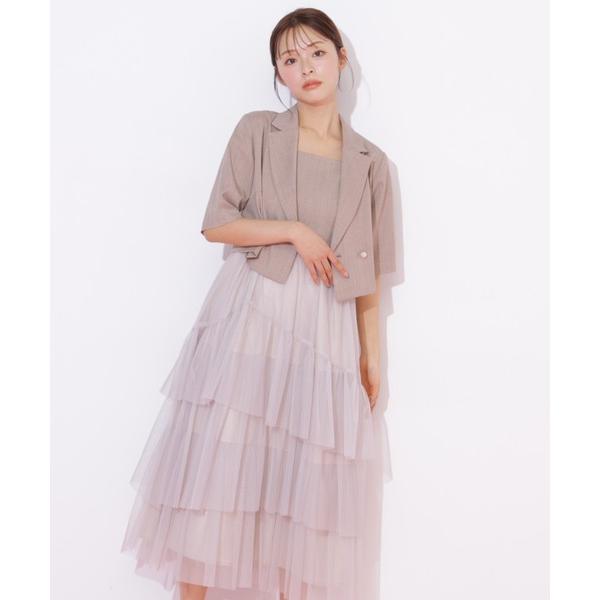 ZOZO問い合わせ番号:105549530ショップ:JILL by JILL STUART，ジル バイ ジル スチュアートブランド:JILL by JILL STUART，ジルバイジルスチュアート商品名:チュールドッキングジャンスカカテゴリ...