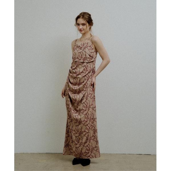 ZOZO問い合わせ番号:105549947ショップ:Dorry Doll，ドリードールブランド:LE'RURE，リルアー商品名:Jacquard cami drape dressカテゴリ:ワンピース/ドレス>ドレスブランド品番:961...